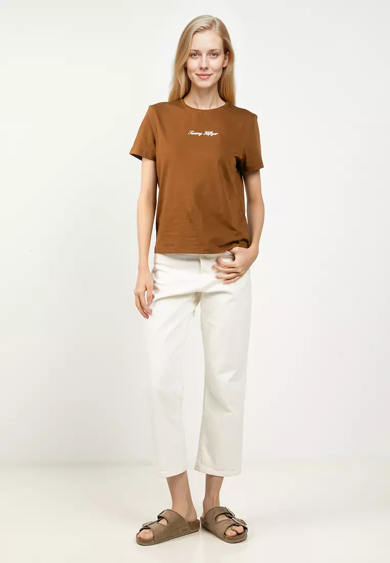 Buy Tommy Hilfiger Classic Script Logo Tee - Tommy Mainline 2025 Online | ZALORA Philippines