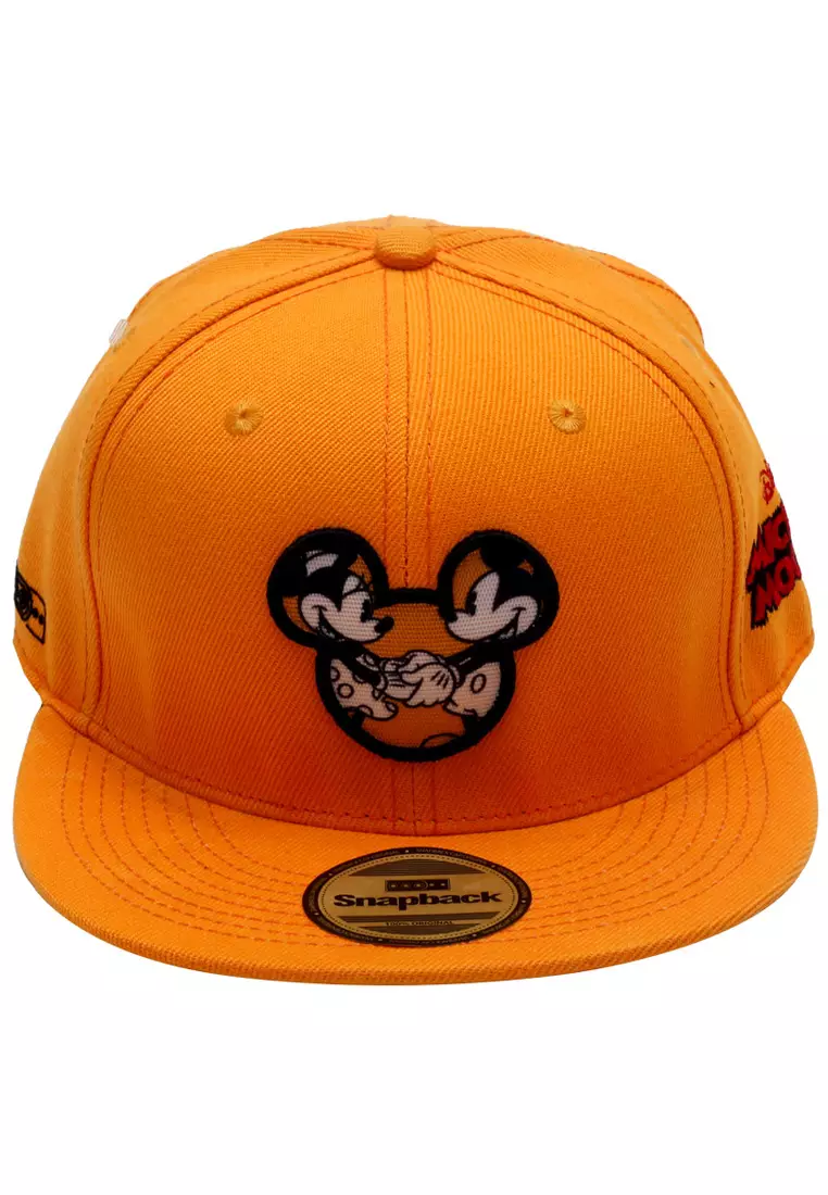 Jual Disney Topi Hiphop Orange Bordir Pic Face Mickey Plus Sublim ...