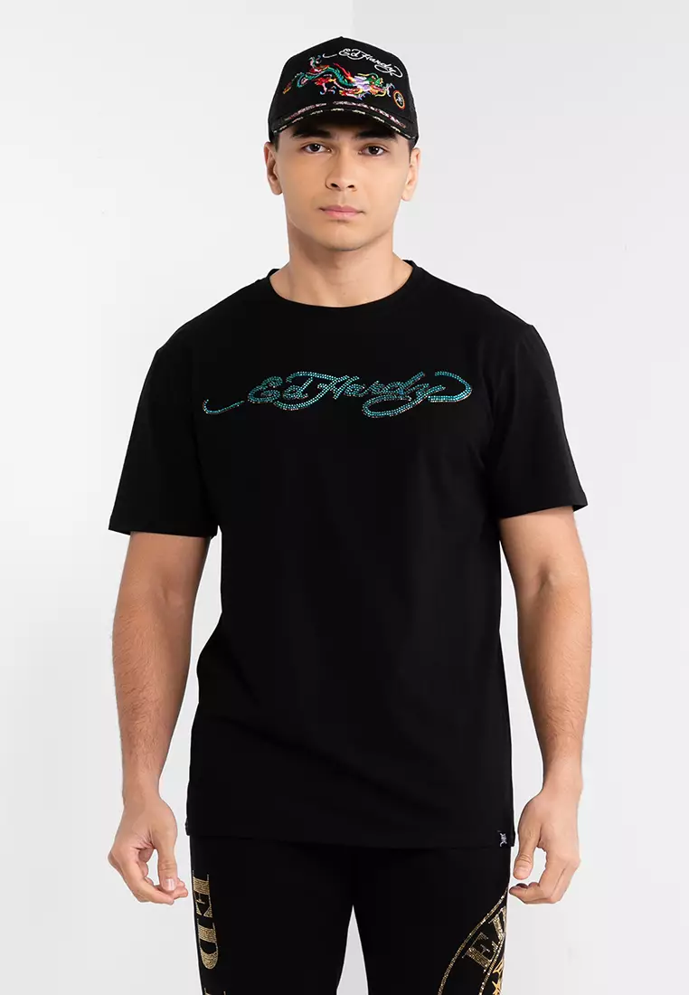 Buy Ed Hardy Ed Hardy Signature Regular Tee Online | ZALORA Malaysia