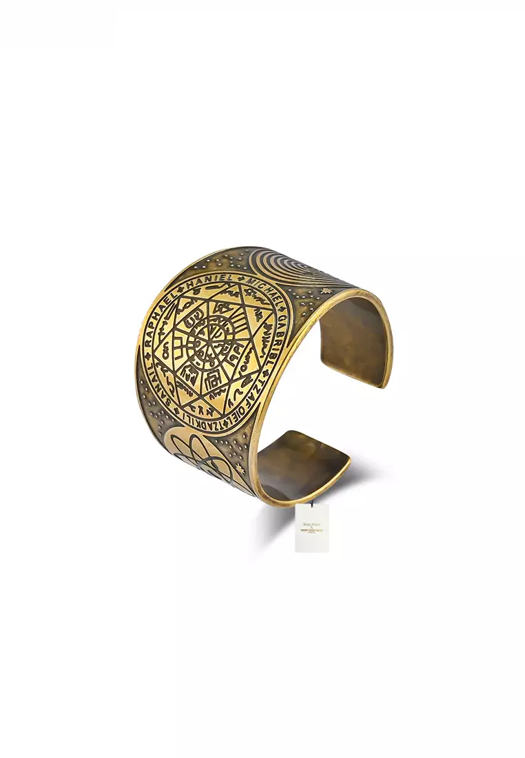 Buy HAPPY FRIDAYS Titanium Steel Heptagram Open Ring JW QF-JZ780 Online ...