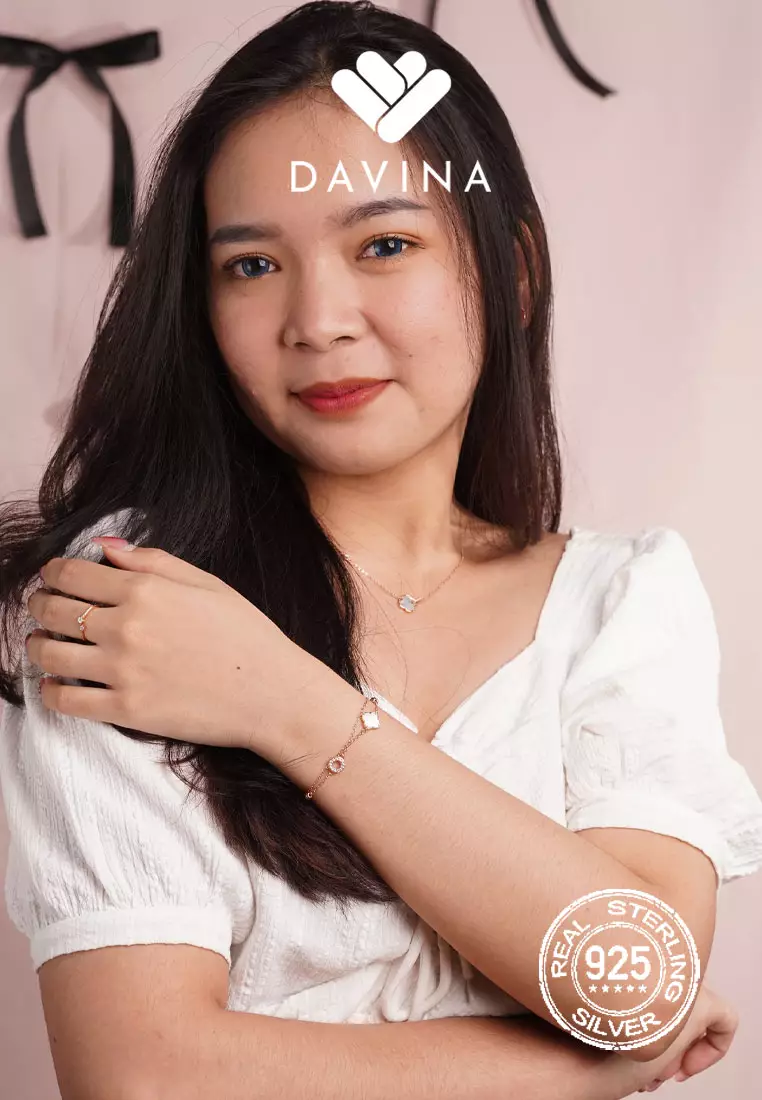 Jual DAVINA Jewelry DAVINA Ladies Vleora Bracelet Rose Gold Color Sterling Silver 925 Original ...