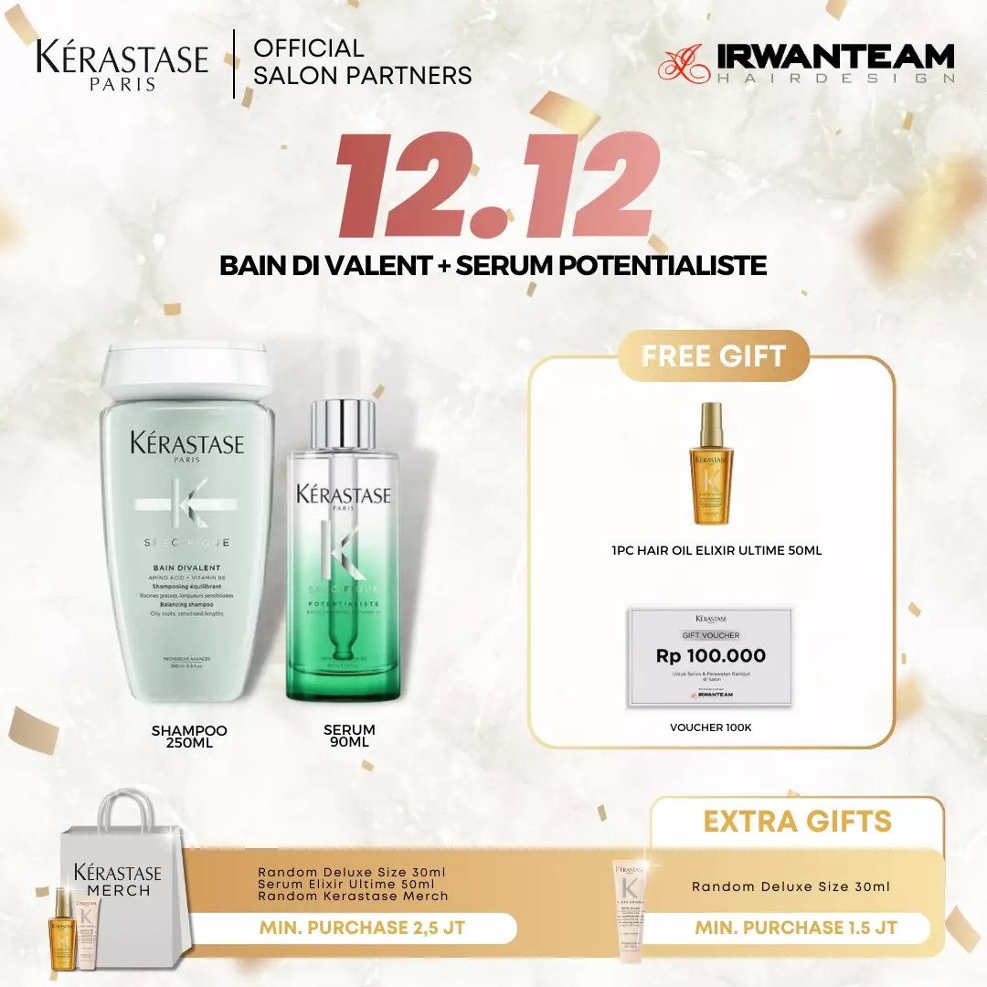 Jual Kerastase Kerastase Oily Scalp Care Duo - Bain Divalent 250ml ...