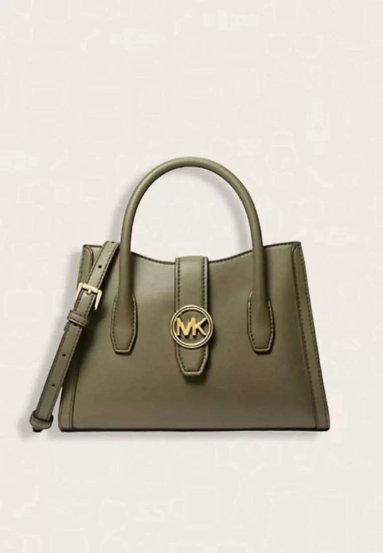 Jual Michael Kors Michael Kors Gabby Small Satchel Olive Original 2026 ...