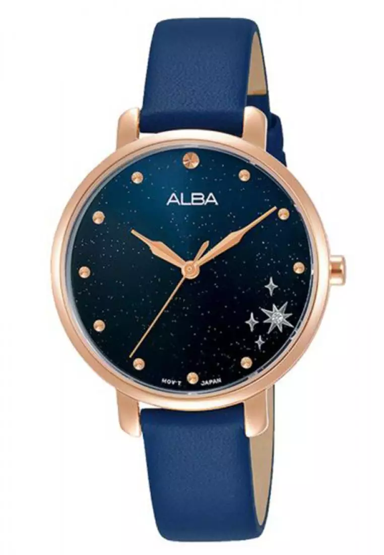 Jual Alba Jam Tangan Wanita Alba Original AH8698 Strap Dark Blue ...