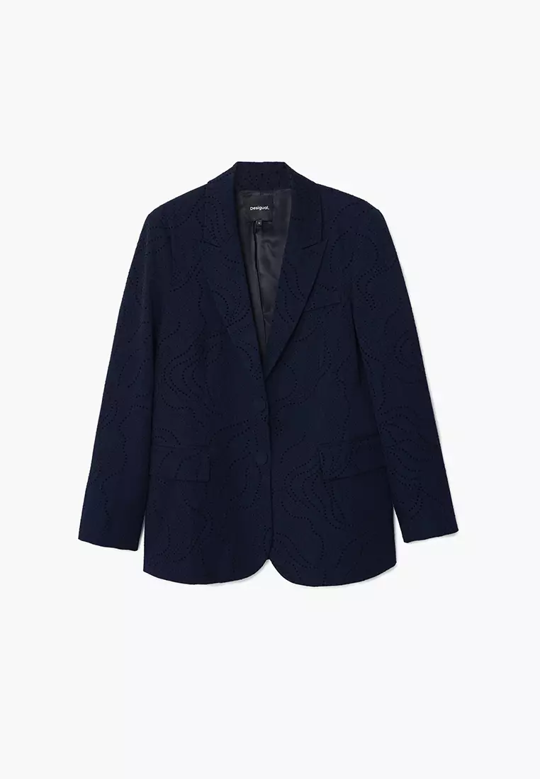 Buy Desigual Desigual Woman Embroidered floral blazer. 2025 Online | ZALORA