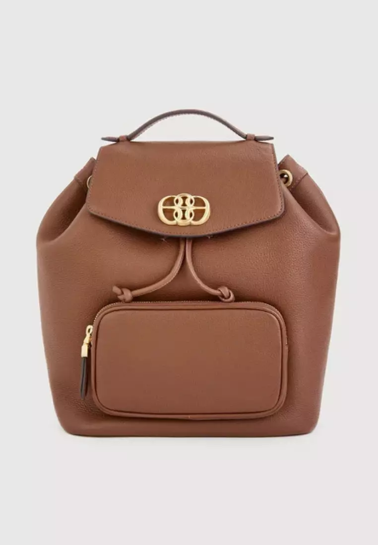 Jual Bonia Simplicite Backpack Brown Original 2025 | ZALORA Indonesia