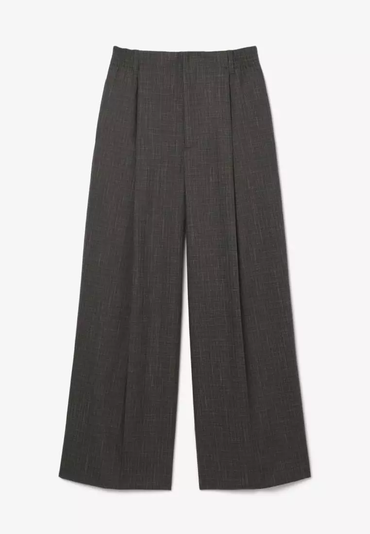 Buy Lacoste Runway Oversized Tailored Wool Pants 2026 Online | ZALORA
