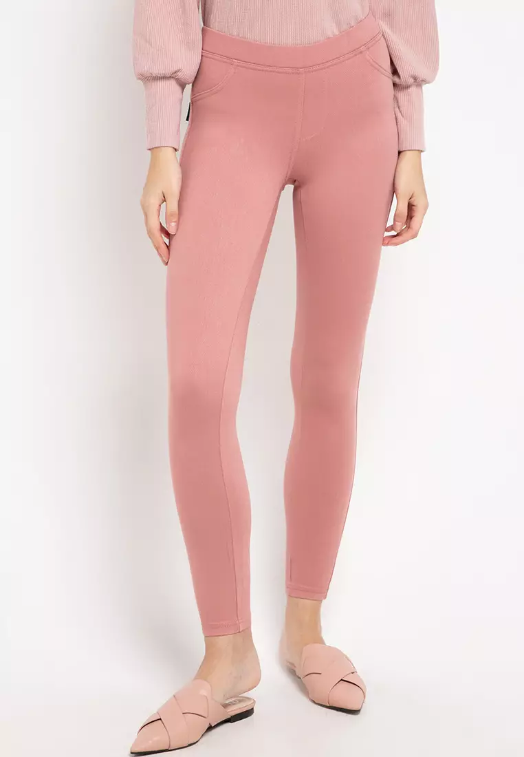Jual Point One Dusty Pink Premium Jegging Original 2025 | ZALORA ...