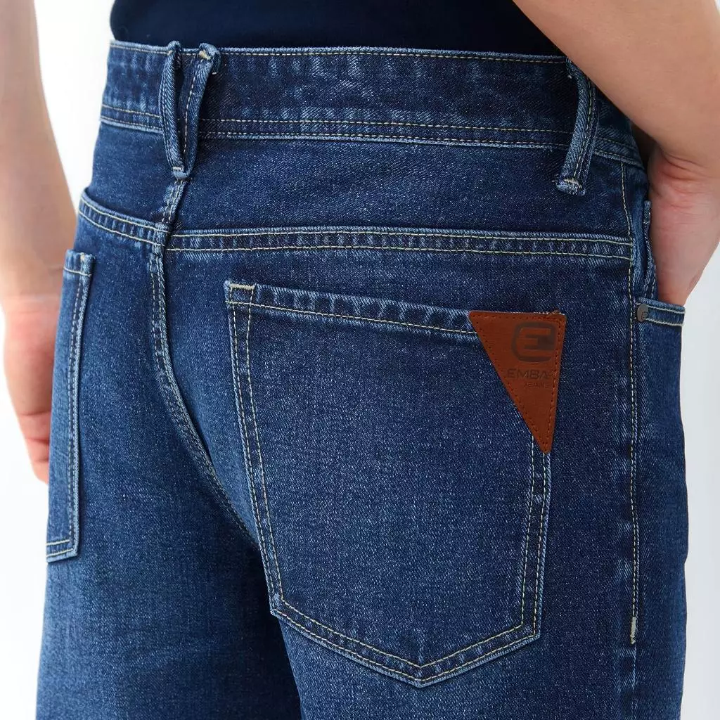 Jual Emba Jeans EMBA DENIM I SMILEYWORLD - Celana Panjang Loose Straight Fit Material Denim ...