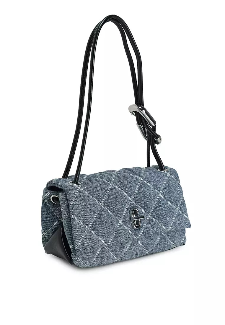 Buy Marc Jacobs The Quilted Denim Mini Dual Shoulder Bag Online | ZALORA Malaysia