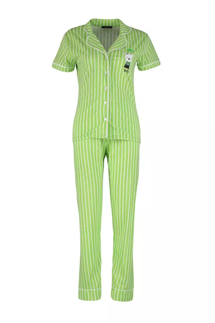 Buy Trendyol Striped Pajamas Set 2024 Online Zalora