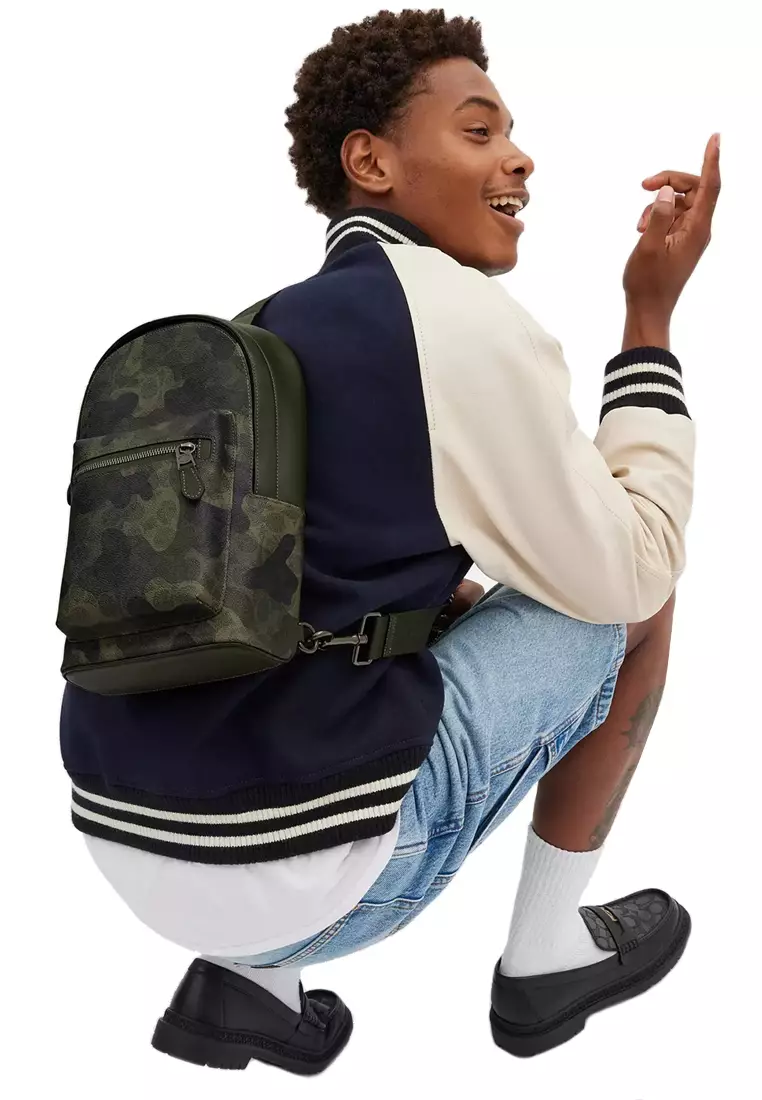 Buy Coach West Pack Bag In Signature Camo Print in Dark Shamrock Multi ...