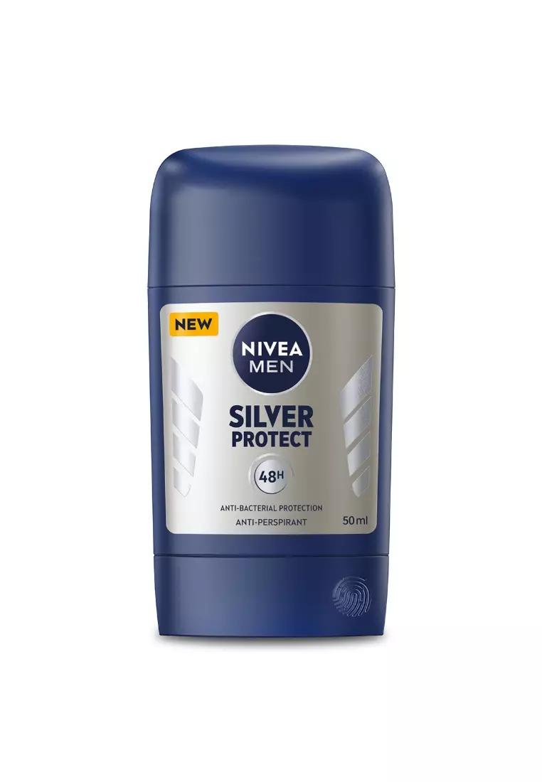 Buy NIVEA Men Deodorant Silver Protect Stick, 50ml 2025 Online | ZALORA ...