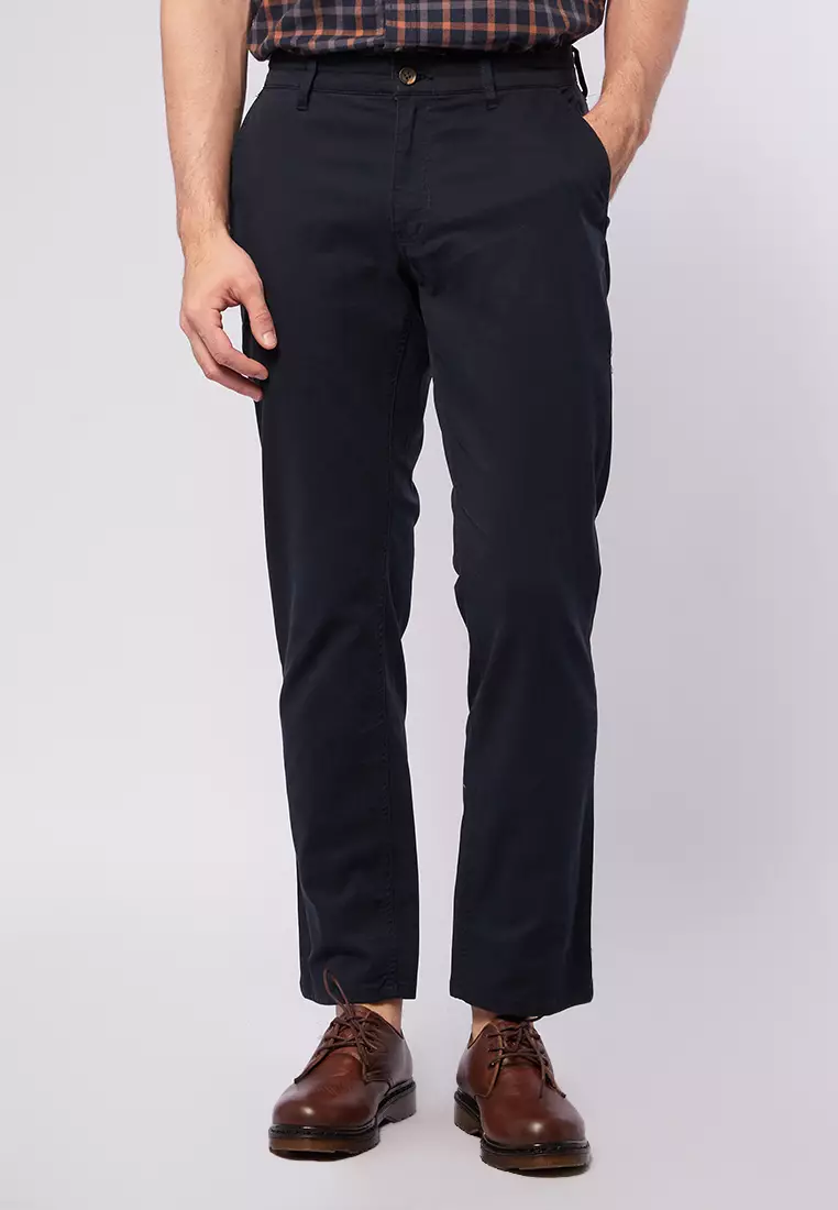 Jual WOOD Slim Straight Ankle Chinos Pants Original 2026 | ZALORA ...