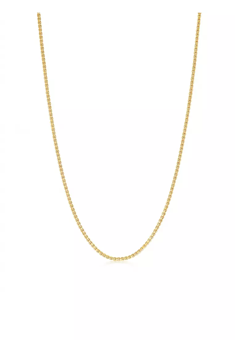 Buy Chow Sang Sang 18K Yellow Gold Box Chain Necklace for Women 94226N ...