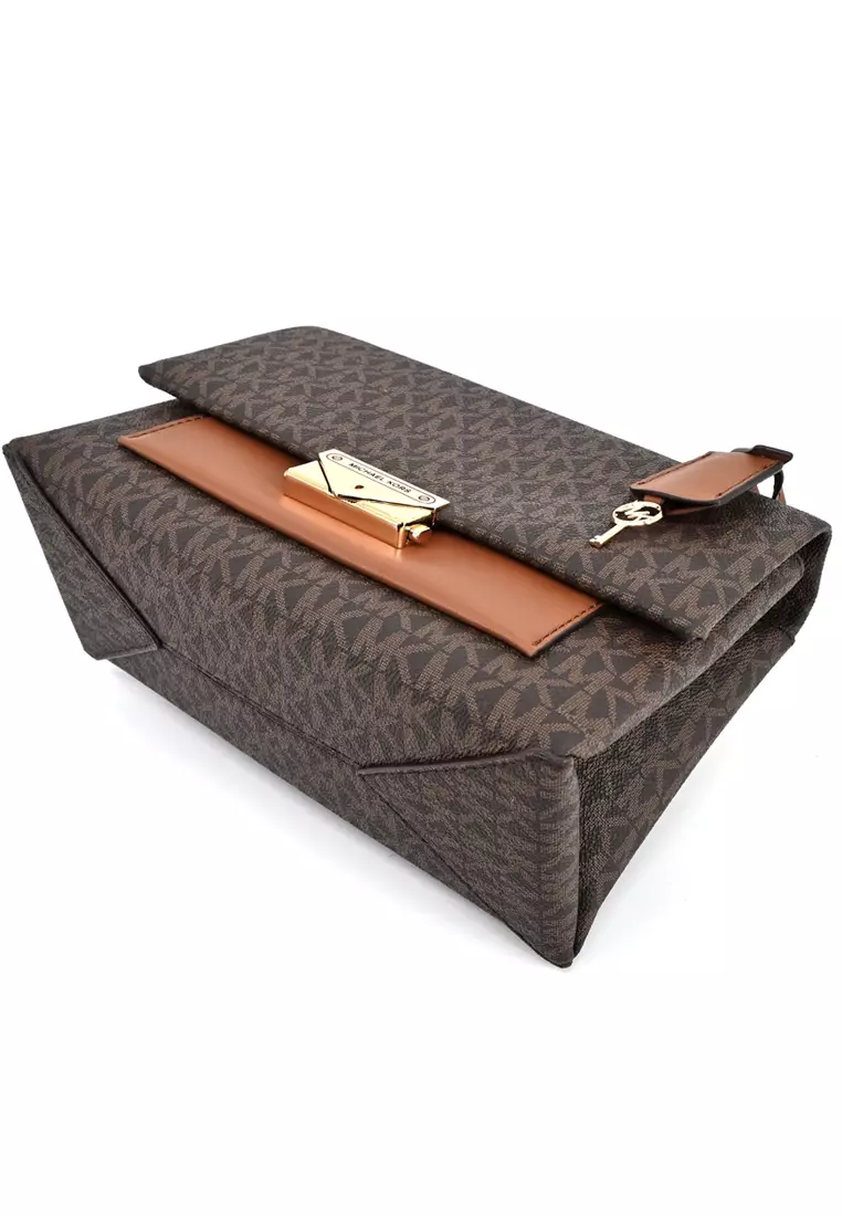 Buy Michael Kors Cece Medium Logo Shoulder Bag - Brown 2025 Online | ZALORA