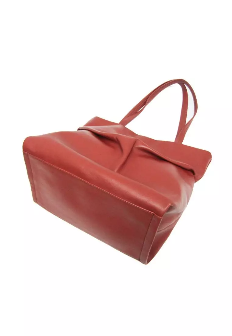 Buy Chloe Pre-Loved Chloé Red Leather Tote 2025 Online | ZALORA