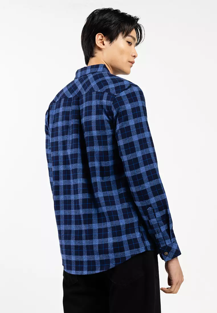 Buy Fidelio Plaid Flannel Long Sleeve Shirt 2026 Online | ZALORA