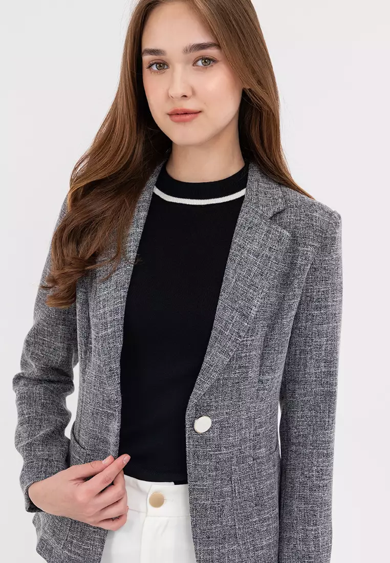 Buy Well Suited Premium Textured Suit Blazer 2026 Online | ZALORA ...