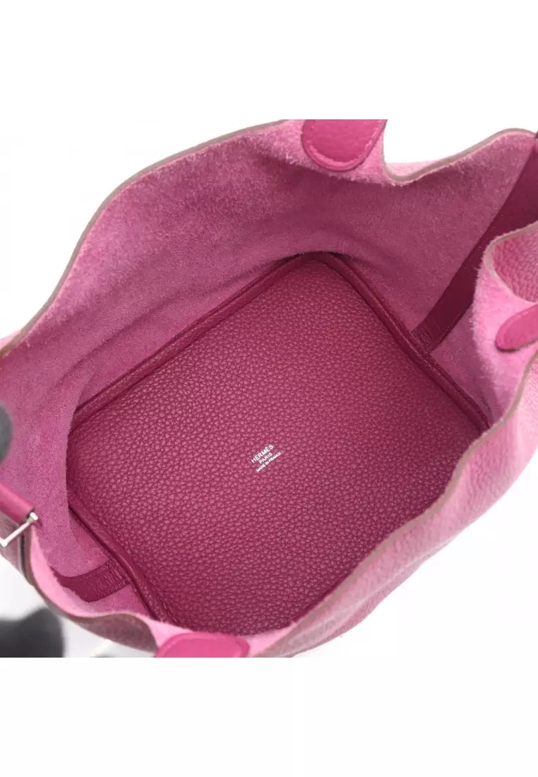 Buy Hermès Pre-Loved Hermès picotane lock MM Tosca Handbag Clemence ...