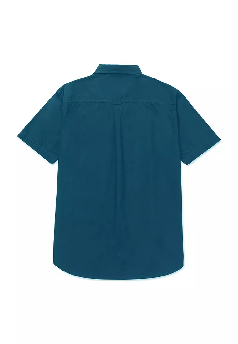 Buy Caterpillar Men's Poplin Shorts Sleeve Shirt - Orion Blue (4020091 ...