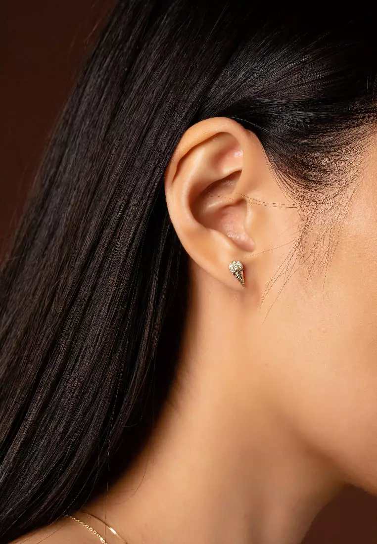 Buy Foundry Trio Twin Hoops 14k Gold 2026 Online Zalora Philippines