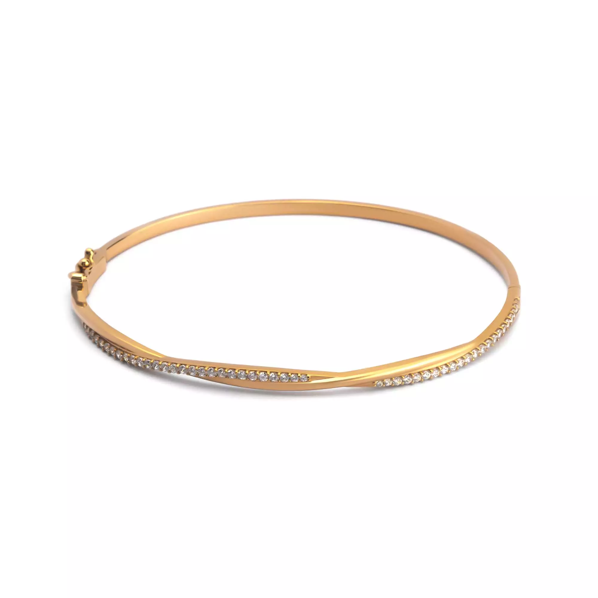 Jual Juene Jewelry Gelang Emas 7k - Leon Gold Bangle - Velina ...