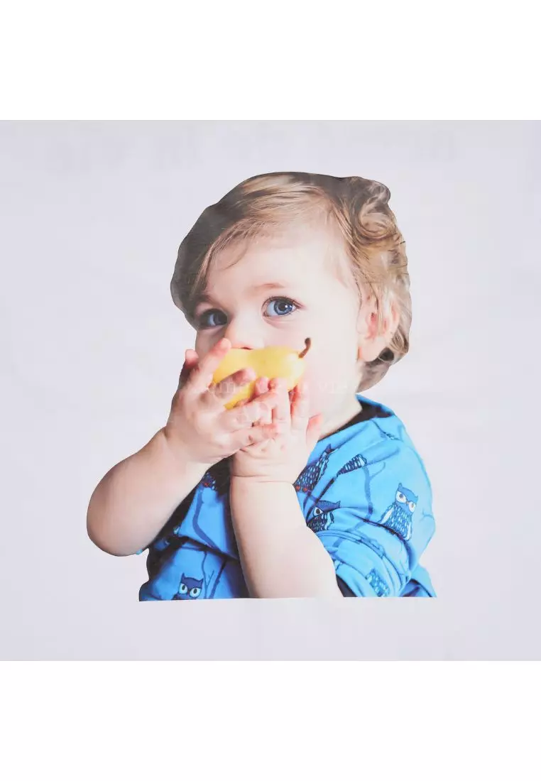 Jual Acme De La Vie Baby Face Pear-Eating Baby Short Sleeve T-Shirt ...