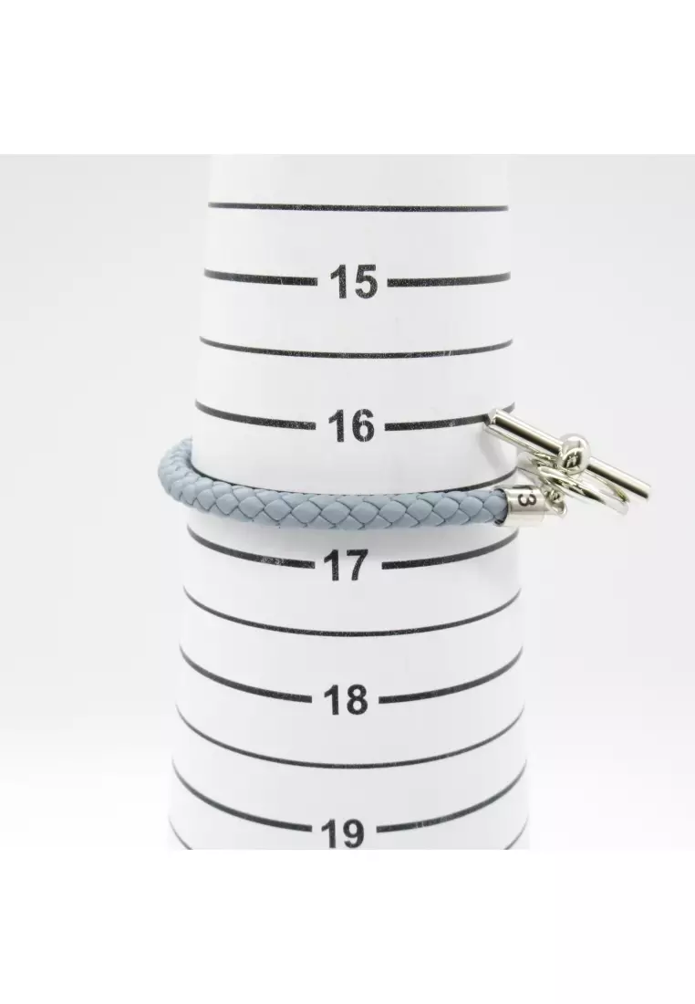 Buy Hermès Pre-Loved Hermès Grenan H Blue Lain bracelet bracelet ...
