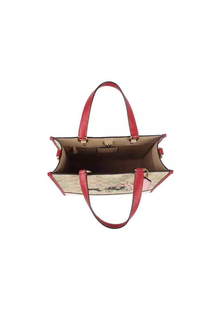 Jual Coach COACH Dempsey 30 Rabbit Carriage Print Cow Leather Details ...