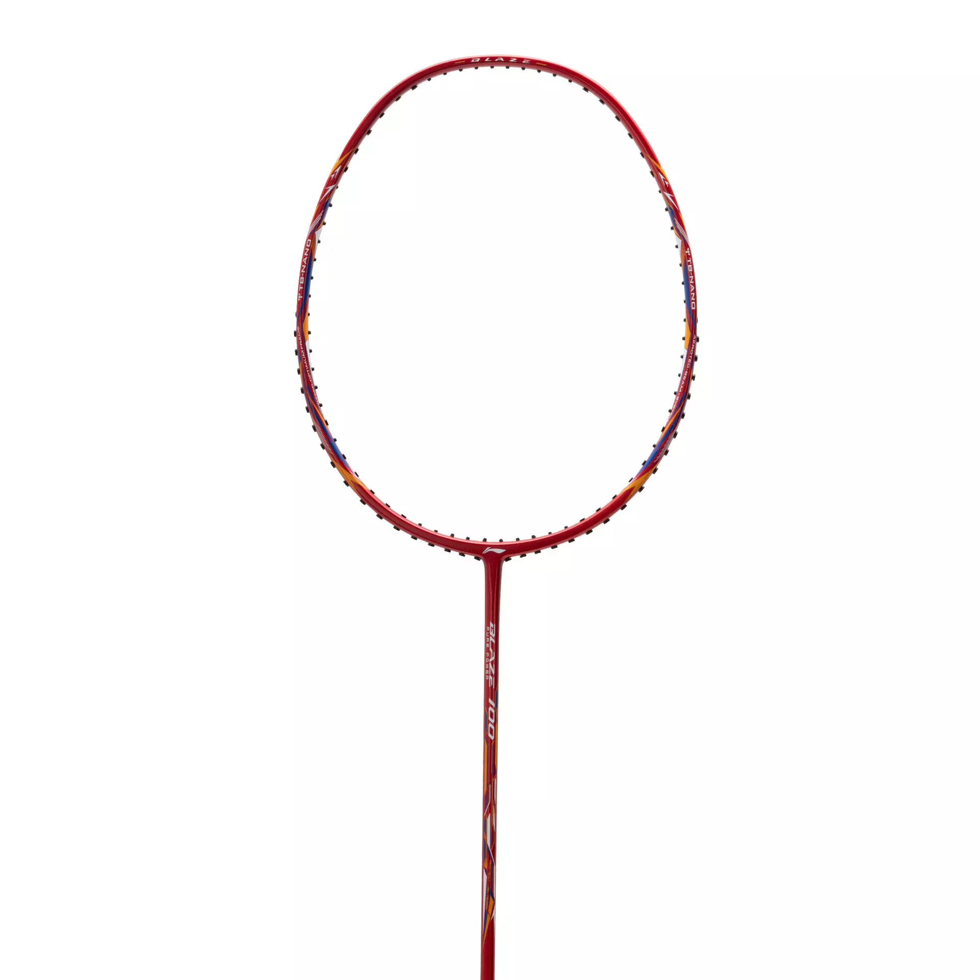 Jual LI-NING Li-Ning Badminton Racket Blaze 100 78 Grams - Red/White ...
