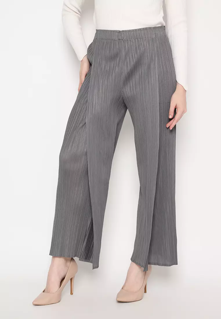 Jual Rupa Arupa Rupa Arupa - Grey Masada Pleats Pants Original 2024 ...