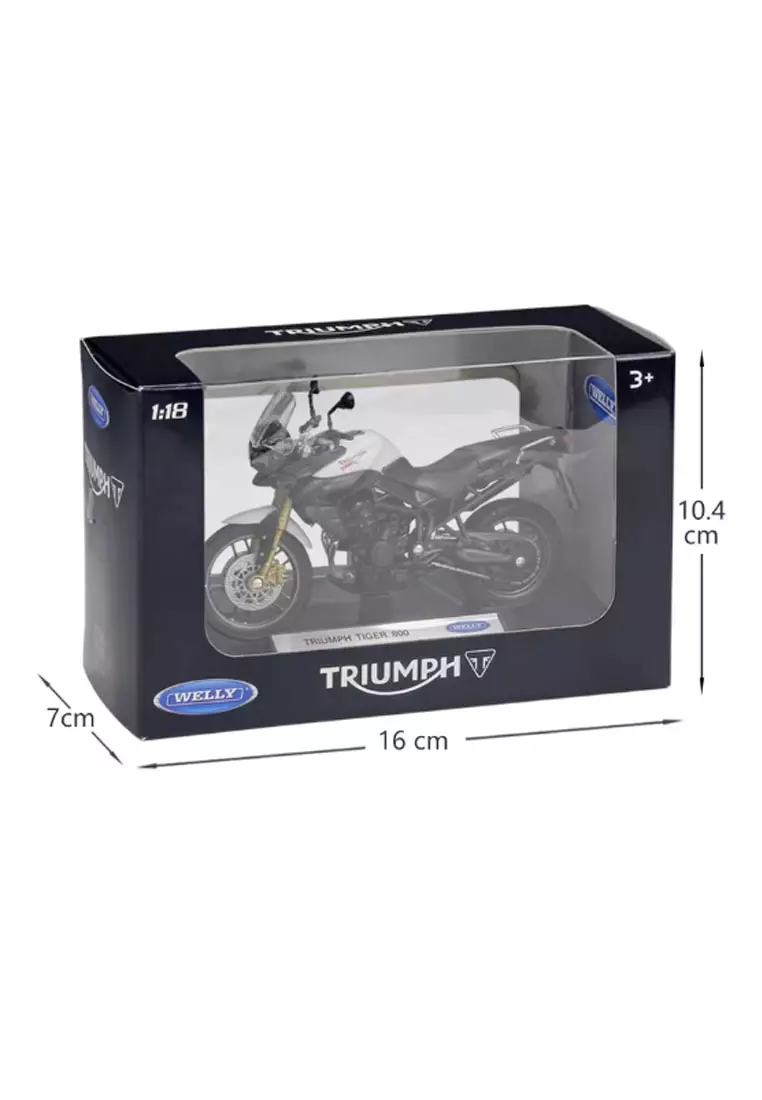 Buy Kiddie Cave Triumph Tiger 800 Motorcycle Die-Cast Toy Car ...