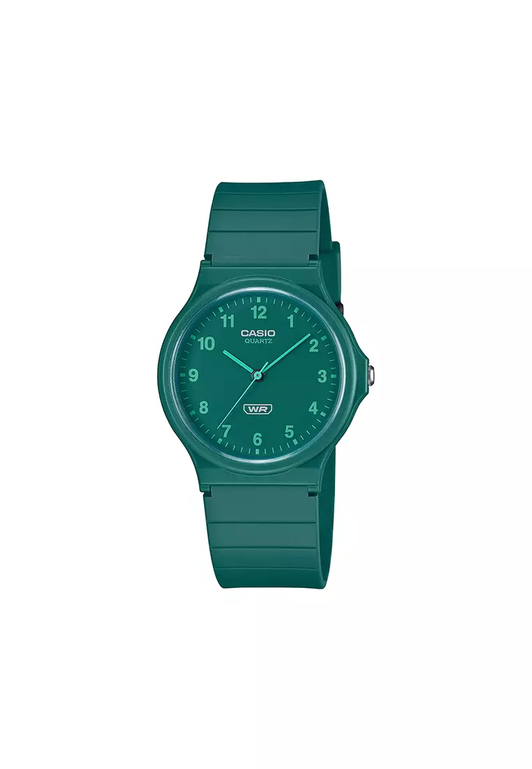 Buy Casio Pop Series Men Analog Watch MQ-24B-3B Green Resin Strap Online | ZALORA Malaysia