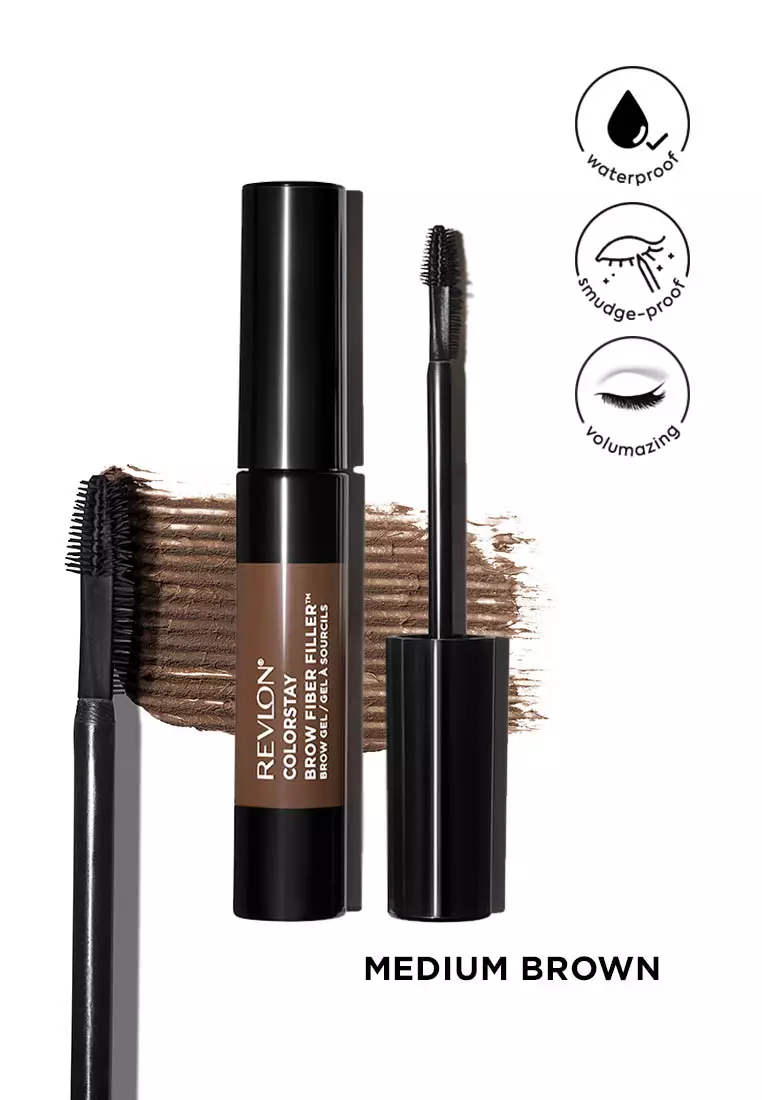 Buy REVLON Colorstay Brow Fiber Filler Brow Gel (Medium Brown) 2025 ...