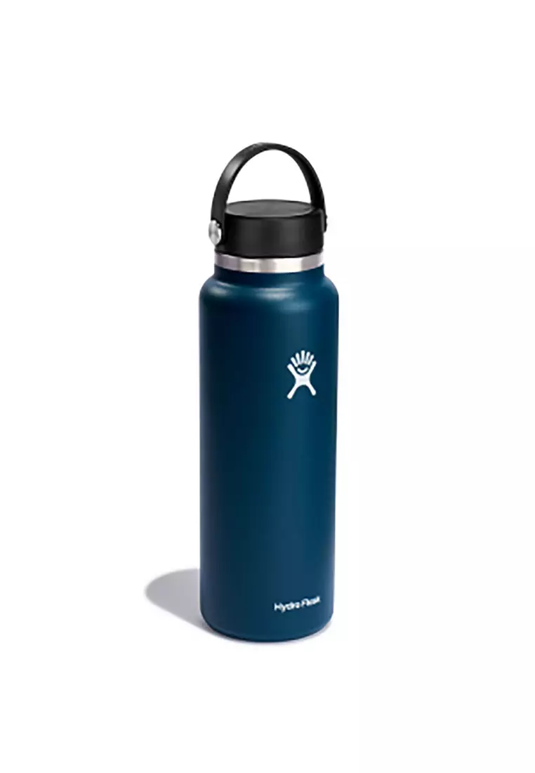 Jual Hydro Flask Hydro Flask 40Oz Indigo Wide Mouth Flex Cap Original ...