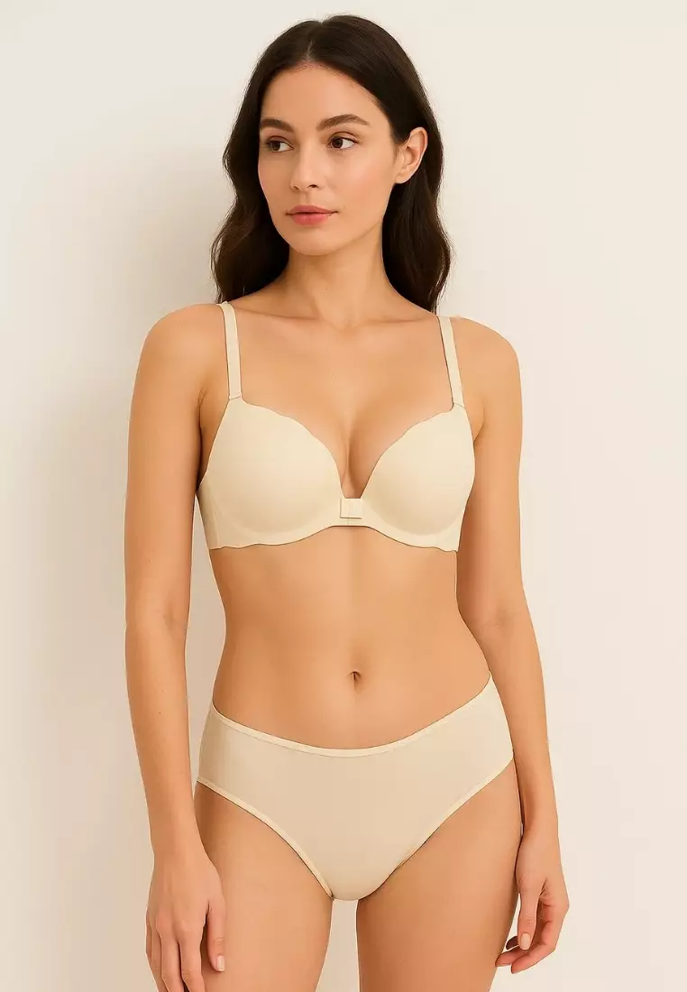 Buy Kiss & Tell Premium Miley Double Push Up Bra in White Online ...