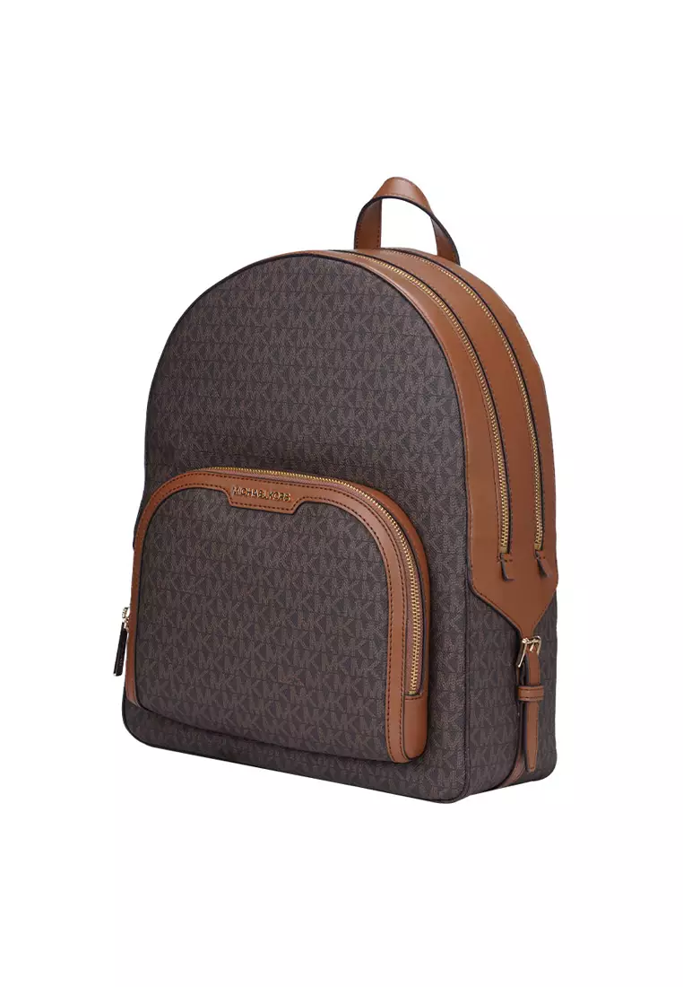 Buy Michael Kors Jaycee Medium Logo Backpack In Brown 35S2G8TB7B 2025 Online | ZALORA