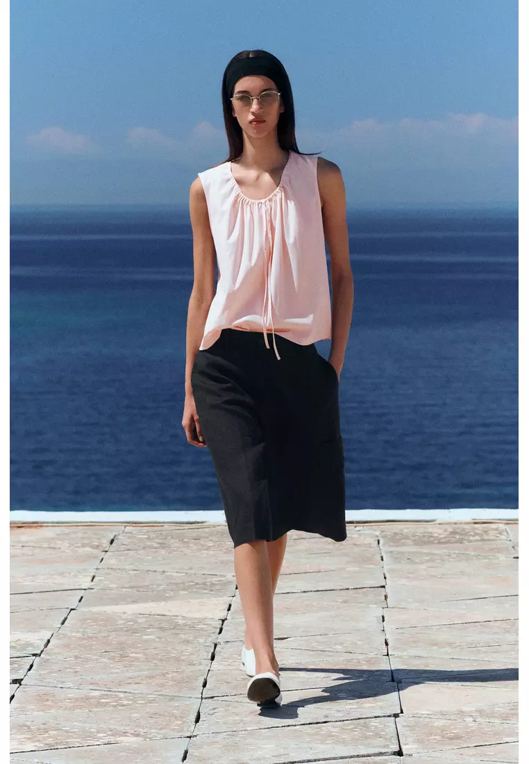 Buy COS GATHERED-NECK JERSEY TANK TOP 2026 Online | ZALORA
