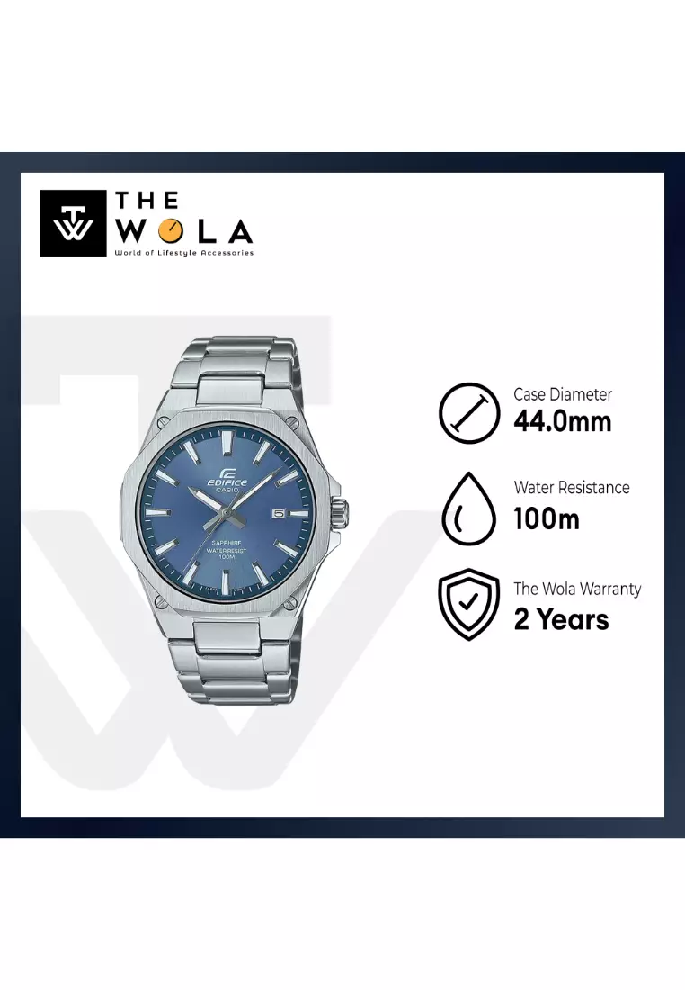 Buy Edifice Men Chronograph Watch EFR-526D-2AV Silver Stainless Steel ...