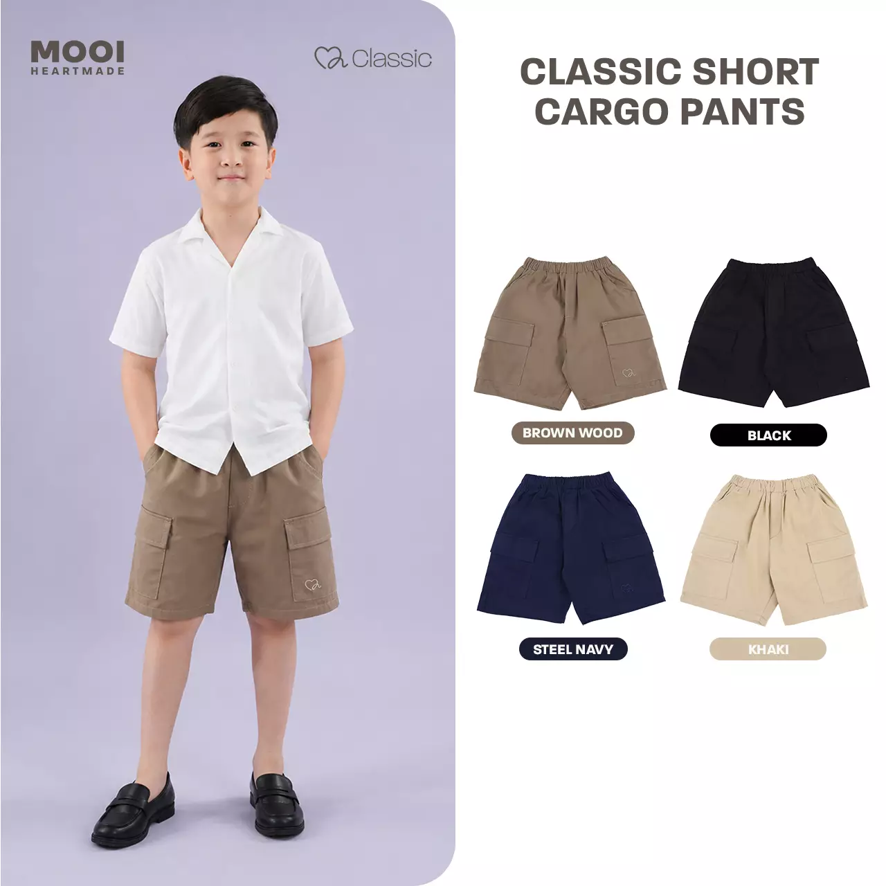 Jual Mooi Heartmade Mooi Celana Pendek Cargo Anak Laki-Laki Classic ...