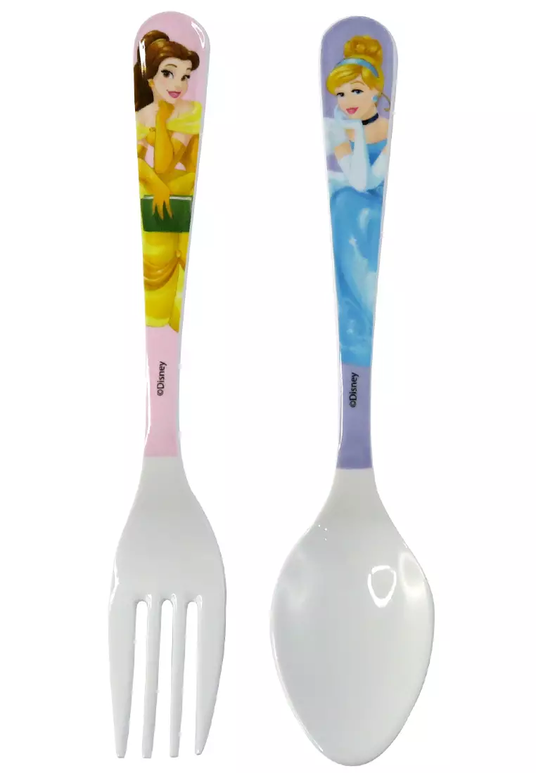 Buy DISNEY Princess Blossom Melamine Fork & Spoon Set Online | ZALORA ...