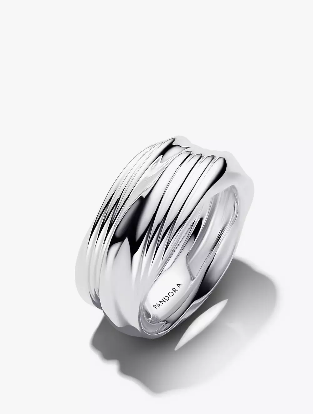 Jual PANDORA Texture twisted 14k gold-plated ring Original 2026 ...