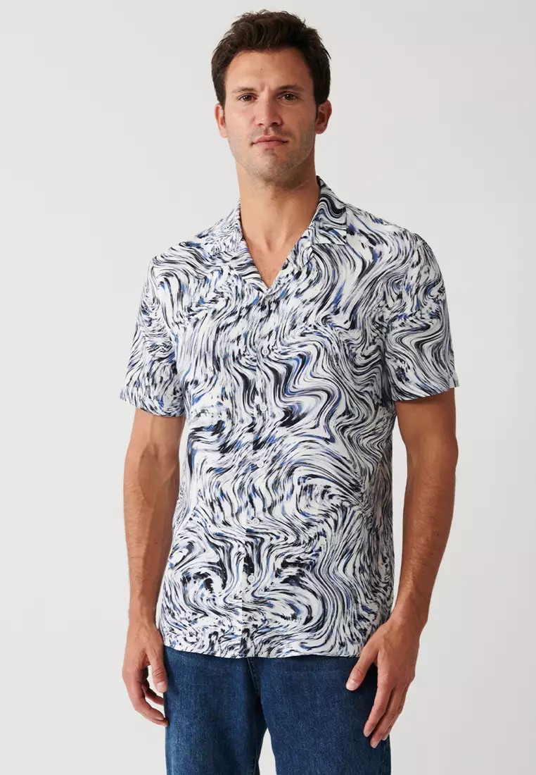 Buy Avva Regular Fit Viscose Shirt Online | ZALORA Malaysia