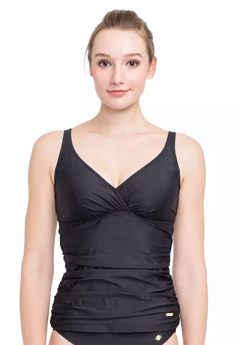 Buy Sunseeker Core Solid D Cup Tankini Top 2025 Online | ZALORA Philippines