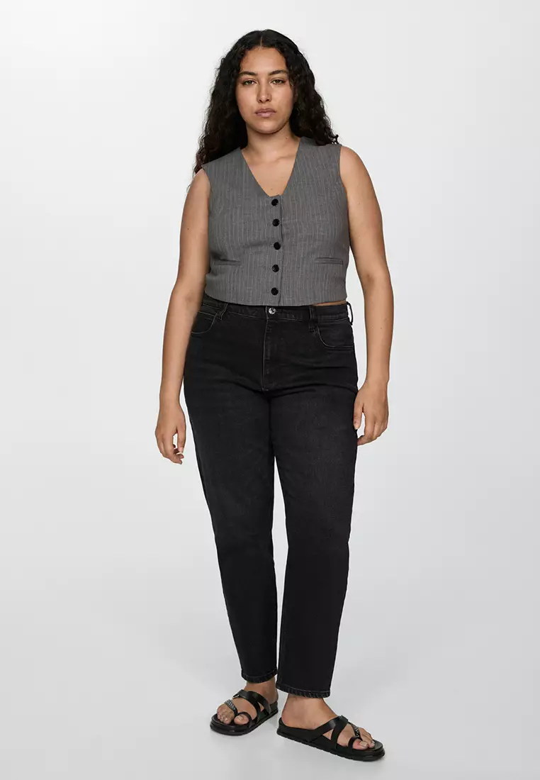 Jual Mango New Mom Comfort High-Rise Jeans Original 2025 | ZALORA ...