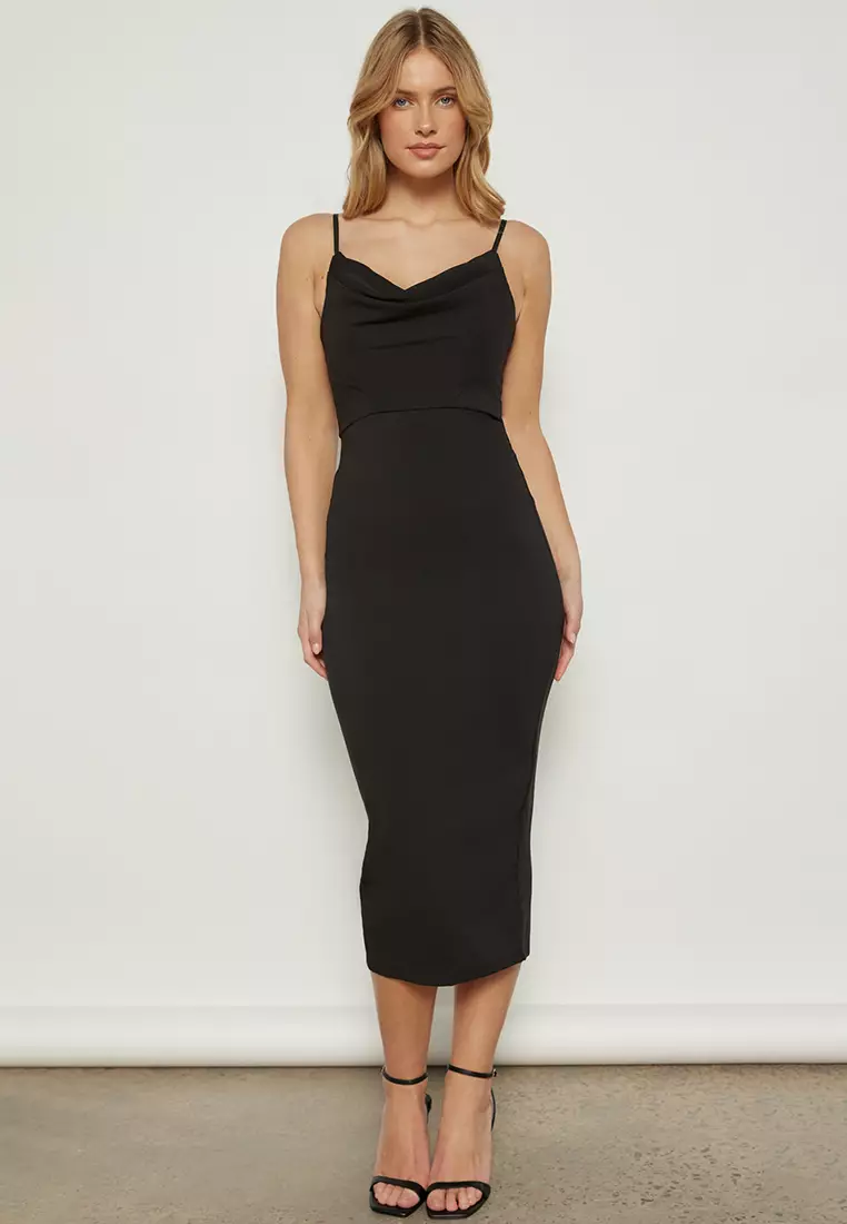 Buy Style State Night Gown With Draped Neck Online | ZALORA Malaysia