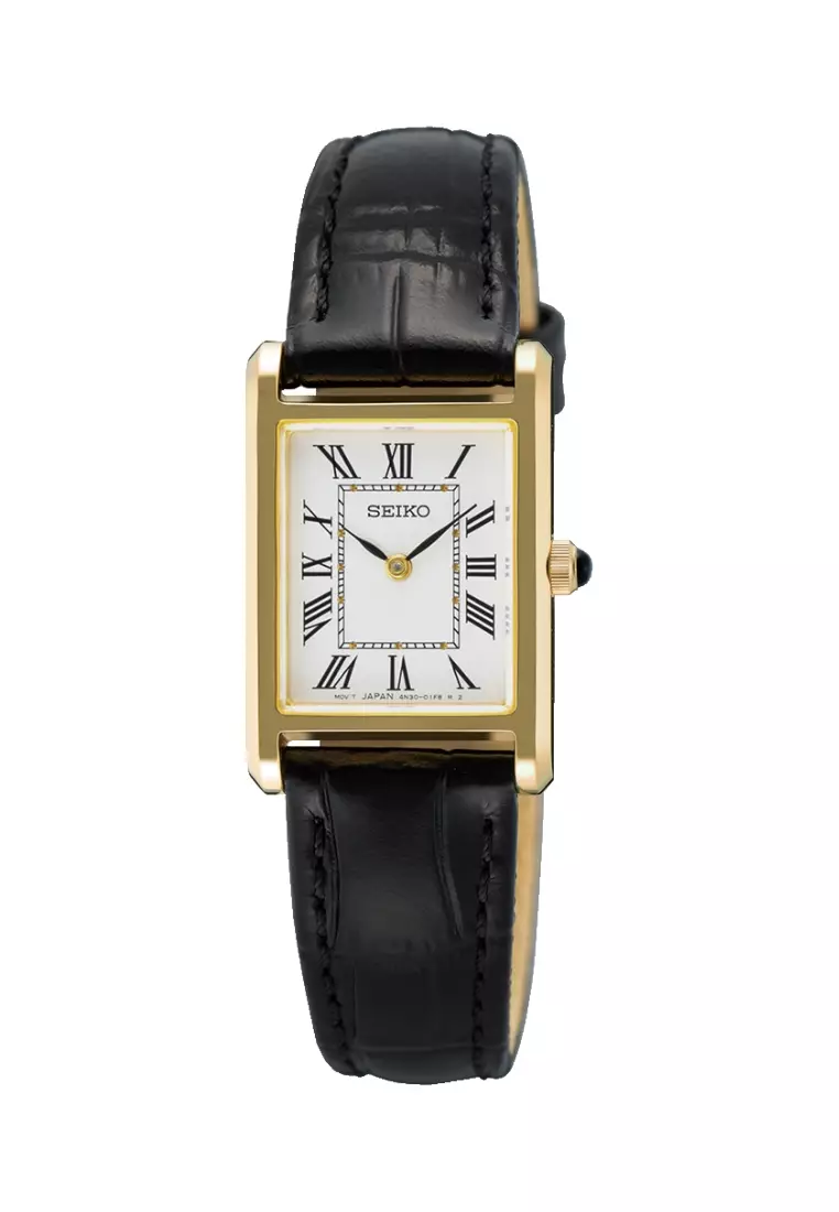網上選購 Seiko Seiko Conceptual Regular Rectangular Gold Case Classic Roman ...