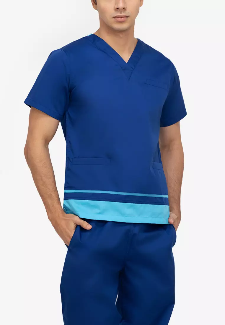 Buy Intal Garments Scrub Suits V Lower Horizontal Design Combination 2024 Online Zalora