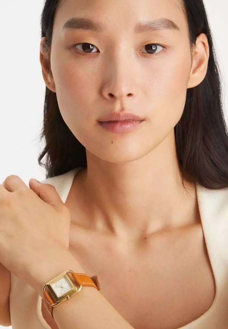Jual Tory Burch Jam Tangan Wanita Tory Burch Miller Watch, Leather/Gold ...
